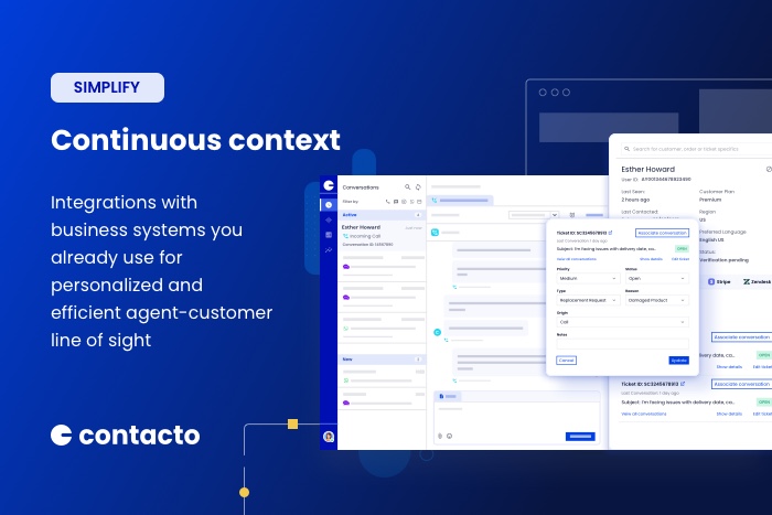 constant context via powerful business system integrations