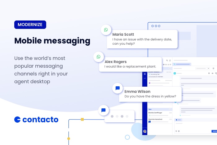 modern messaging on customer preferred channels