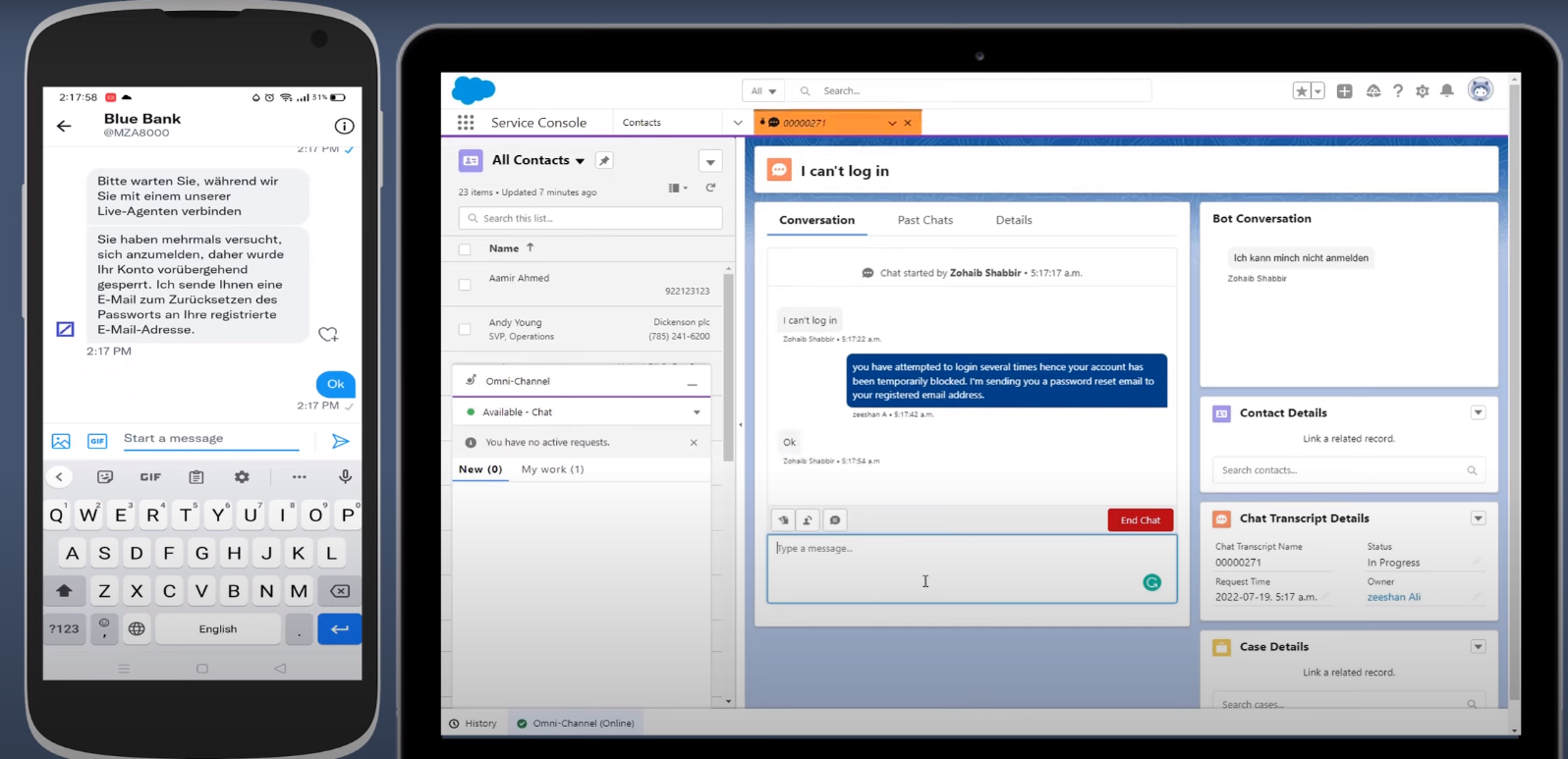 Twitter Conversation With Language Conversion
