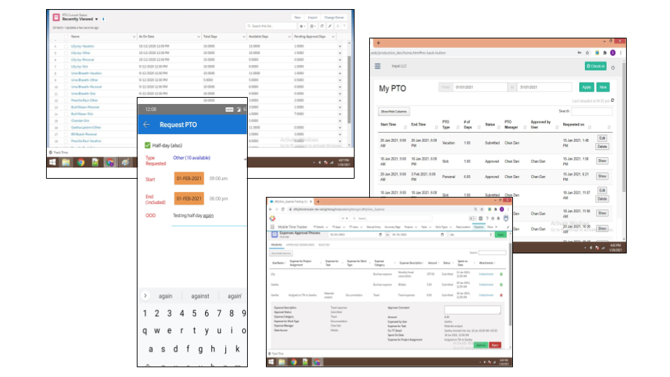 pto and expenses tracking and approvals