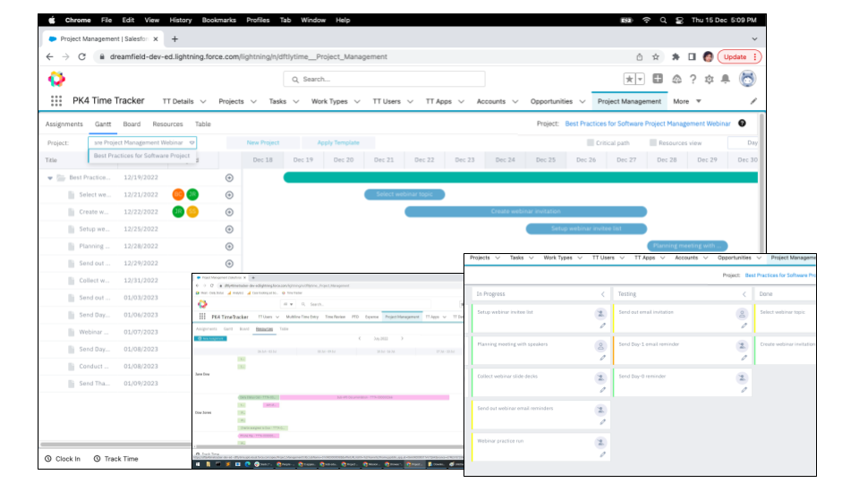 simple project management with real time tracking gantt kanban resource ...