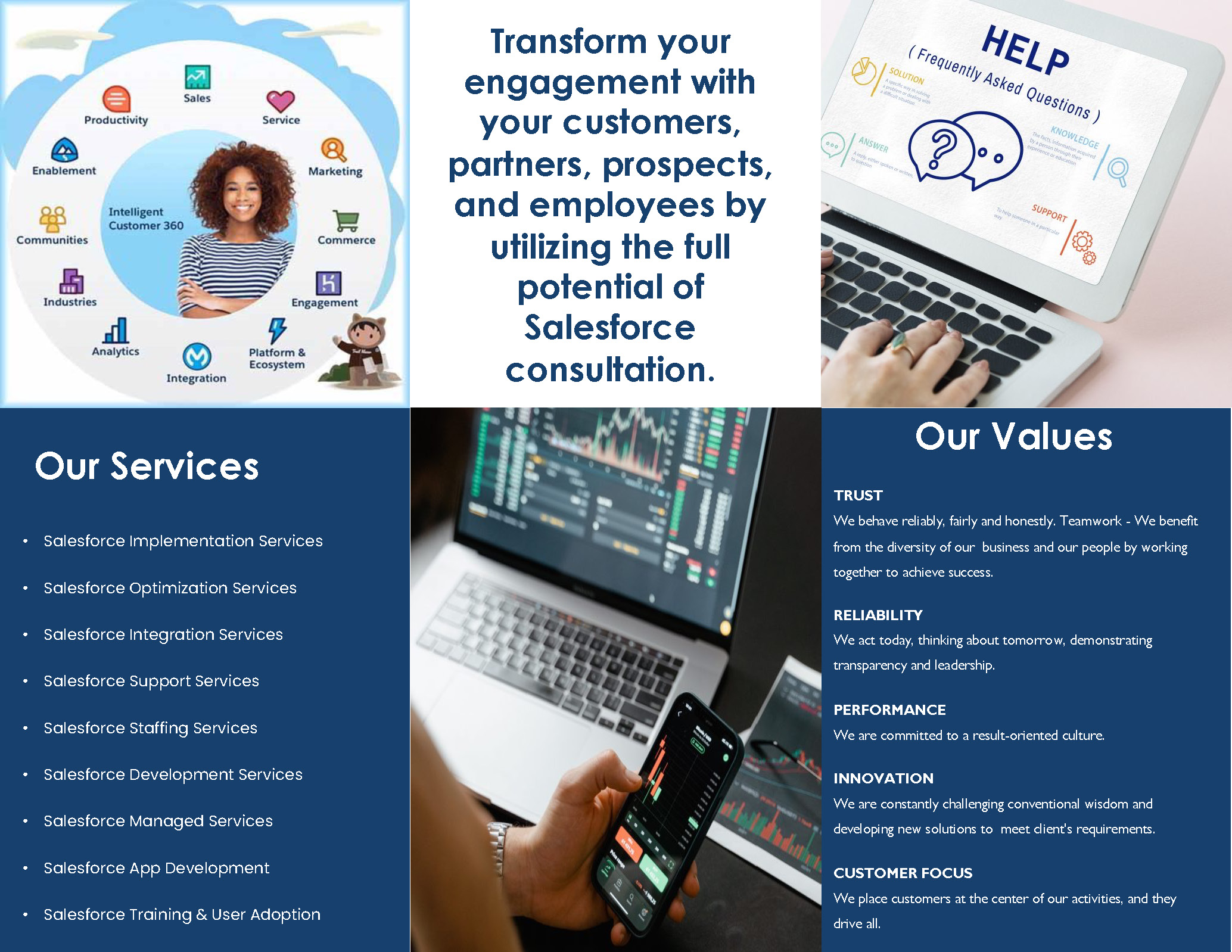 our services our values