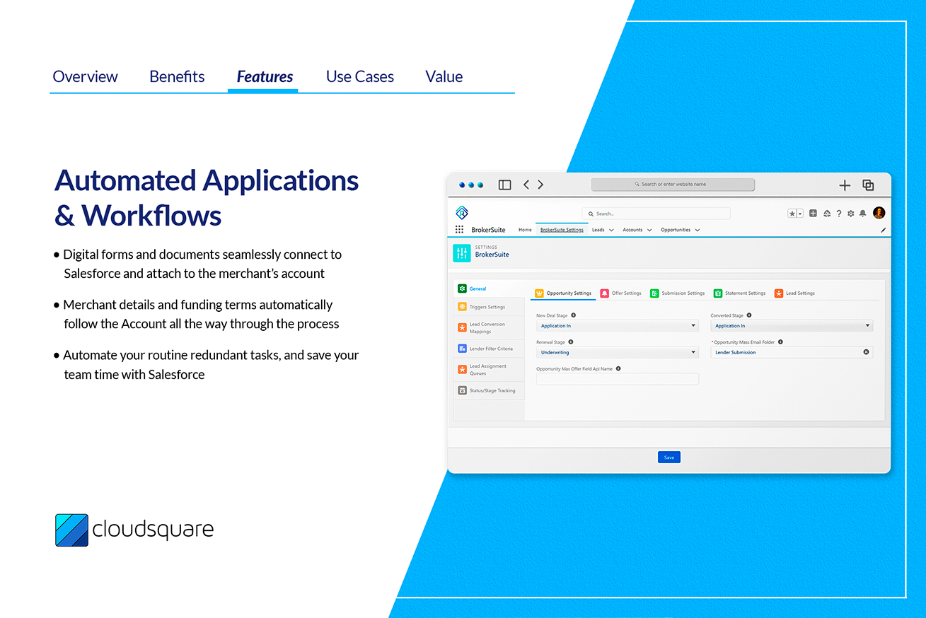 features automated applications workflows