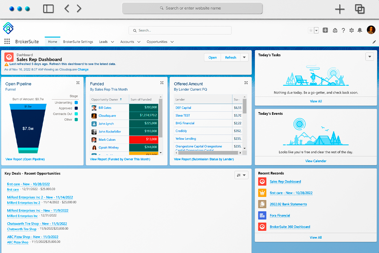 screenshots turn key los