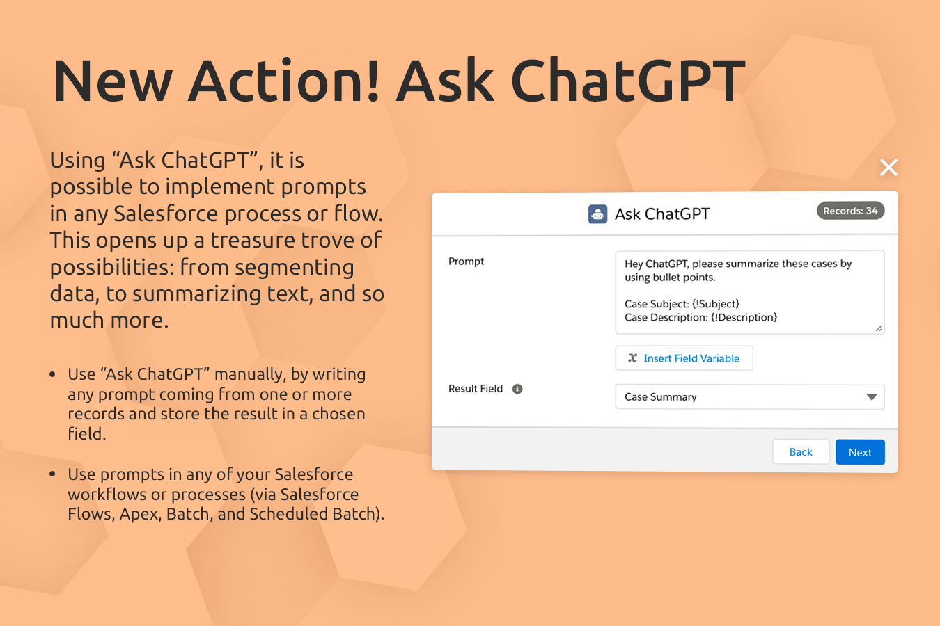 implement chatgpt in any salesforce automation process