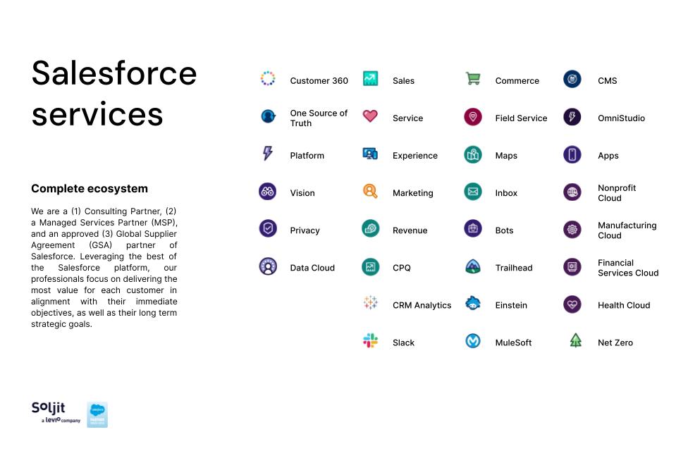 our salesforce services ecosystem