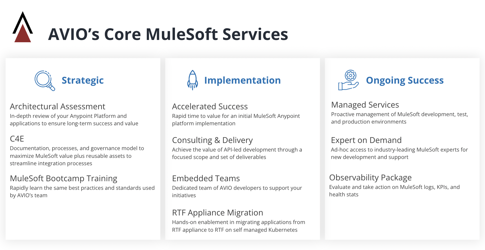 avio s core mule services