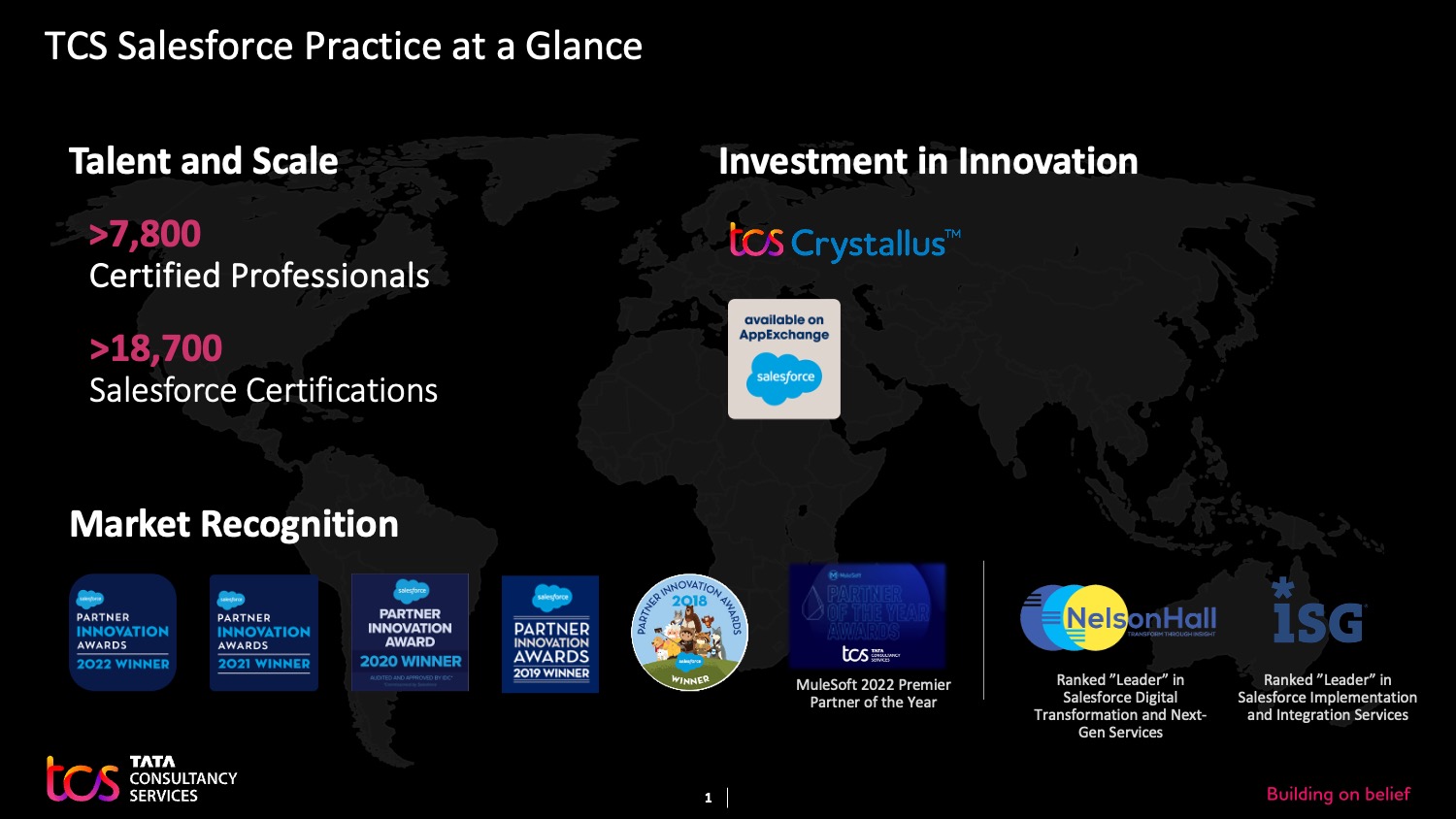 tcs salesforce capability at a glance