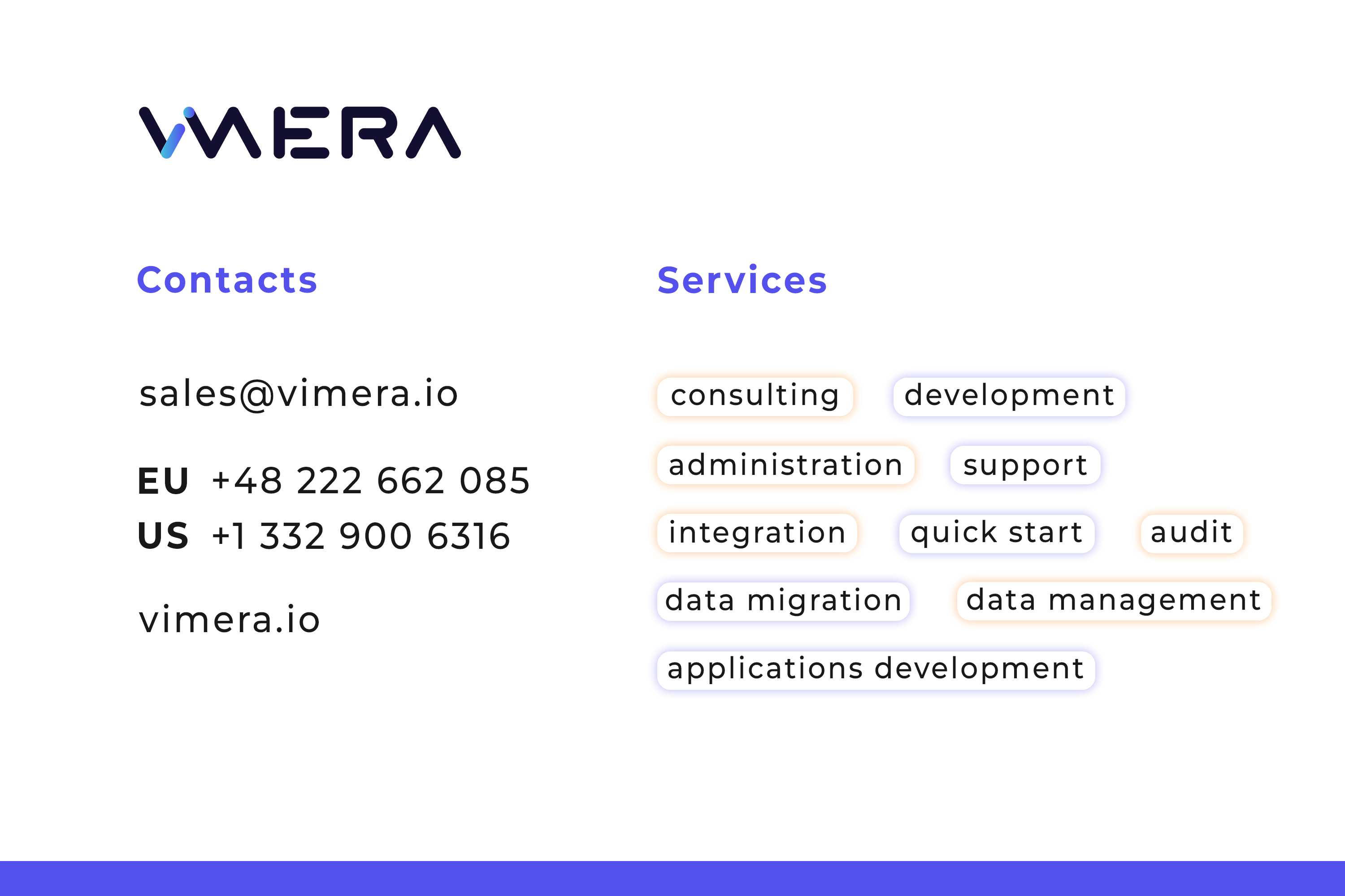 contacts and services