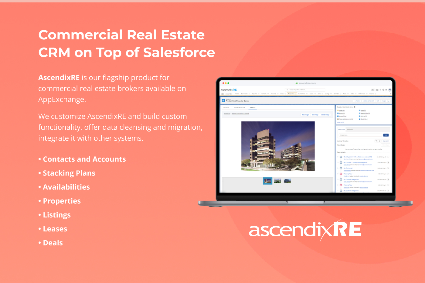 ascendixre a salesforce powered crm for commercial real estate