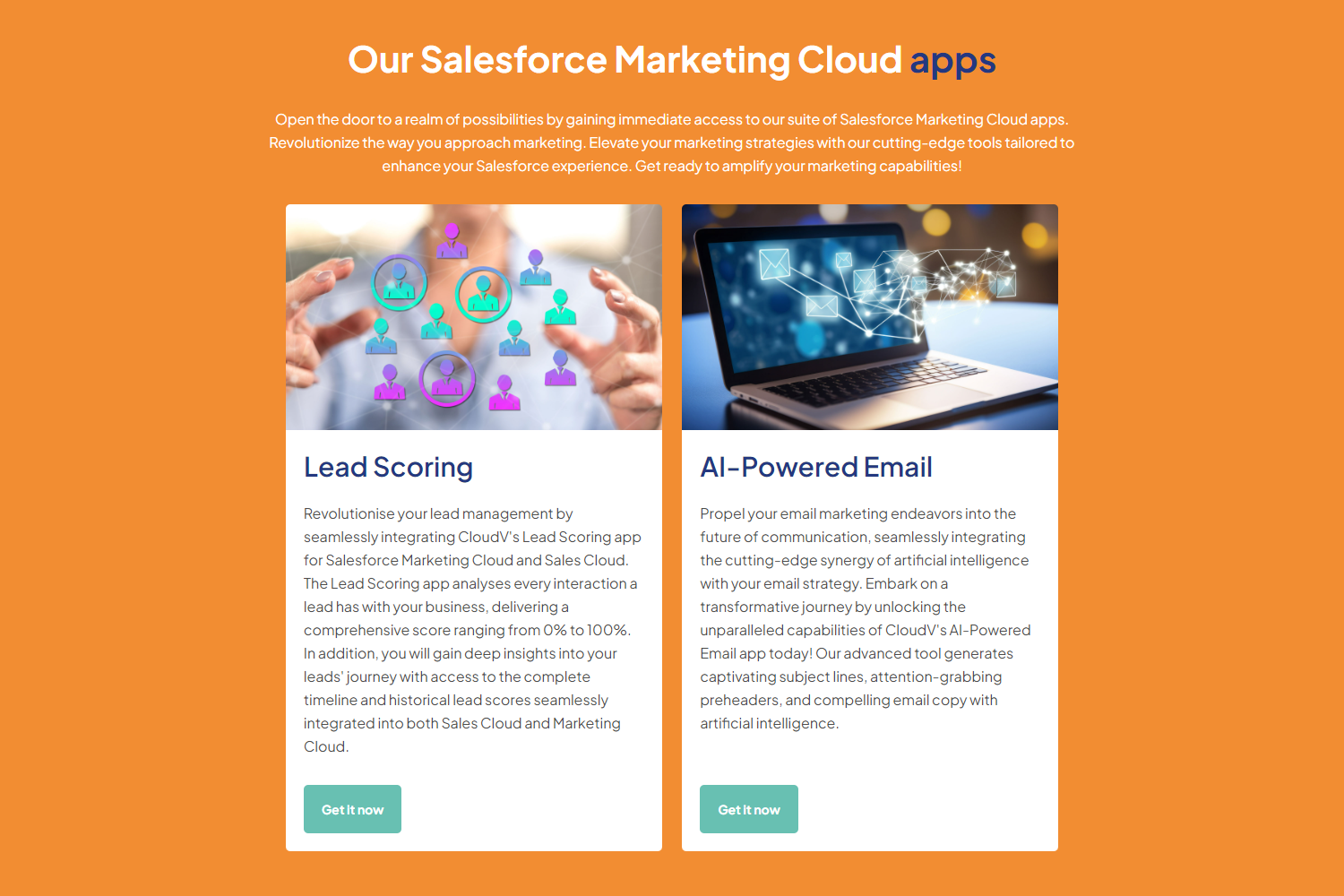 cloudv s apps for salesforce marketing cloud