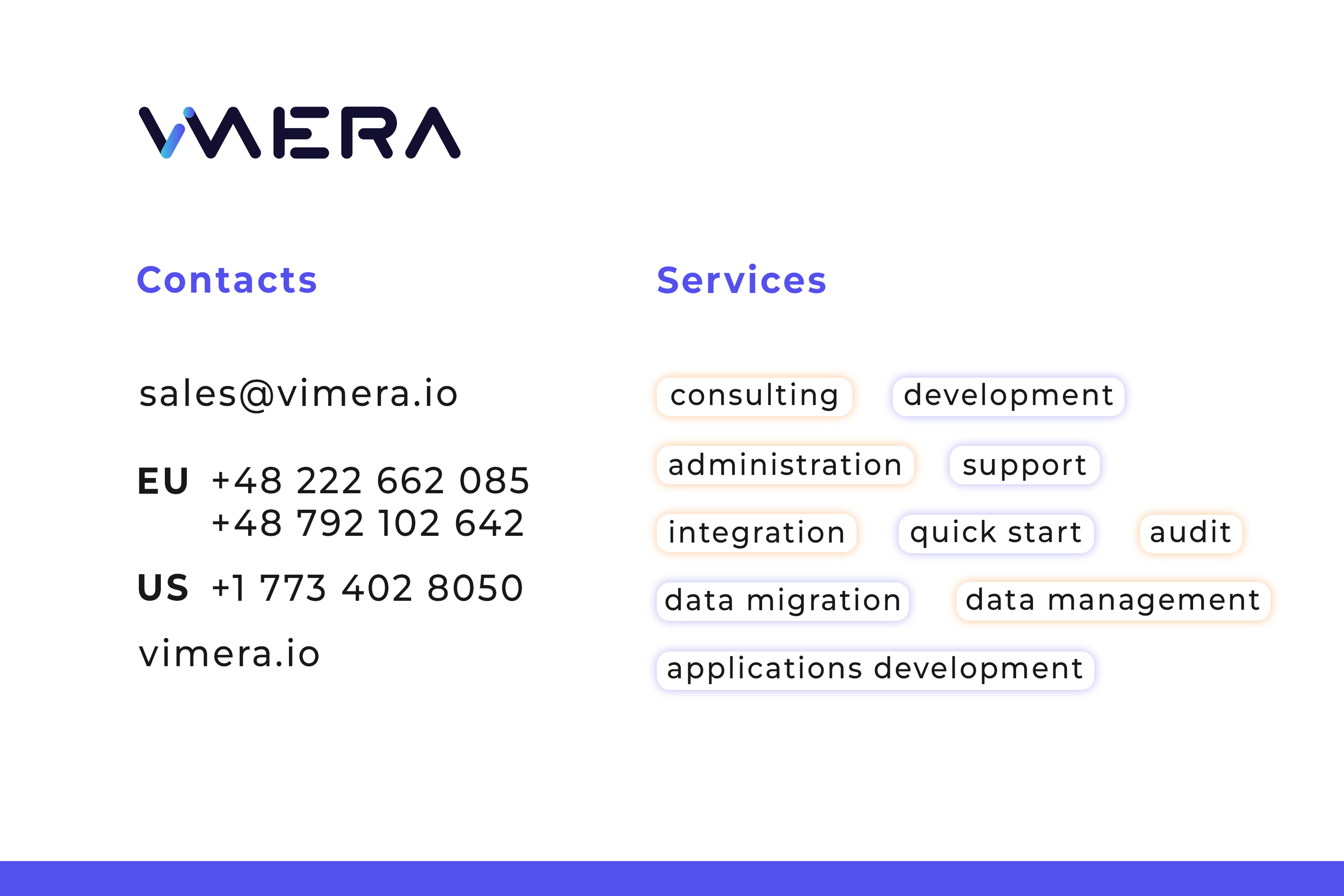 contacts and services