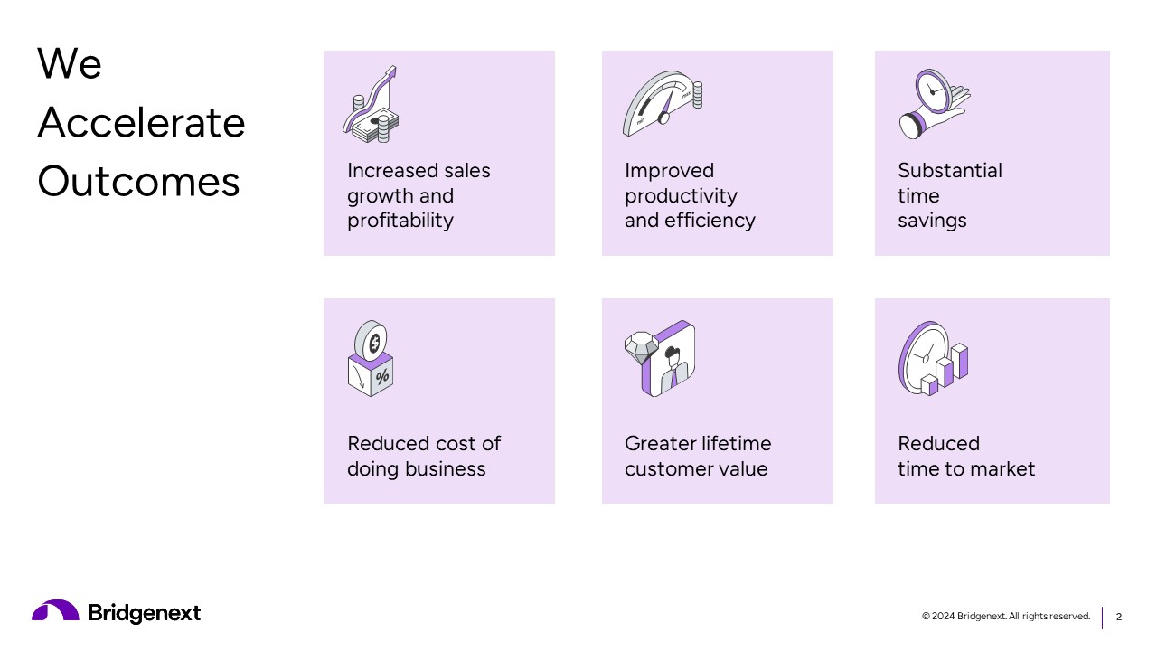 we accelerate outcomes