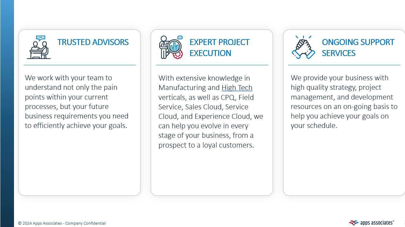 we provide services from one time projects to ongoing managed services