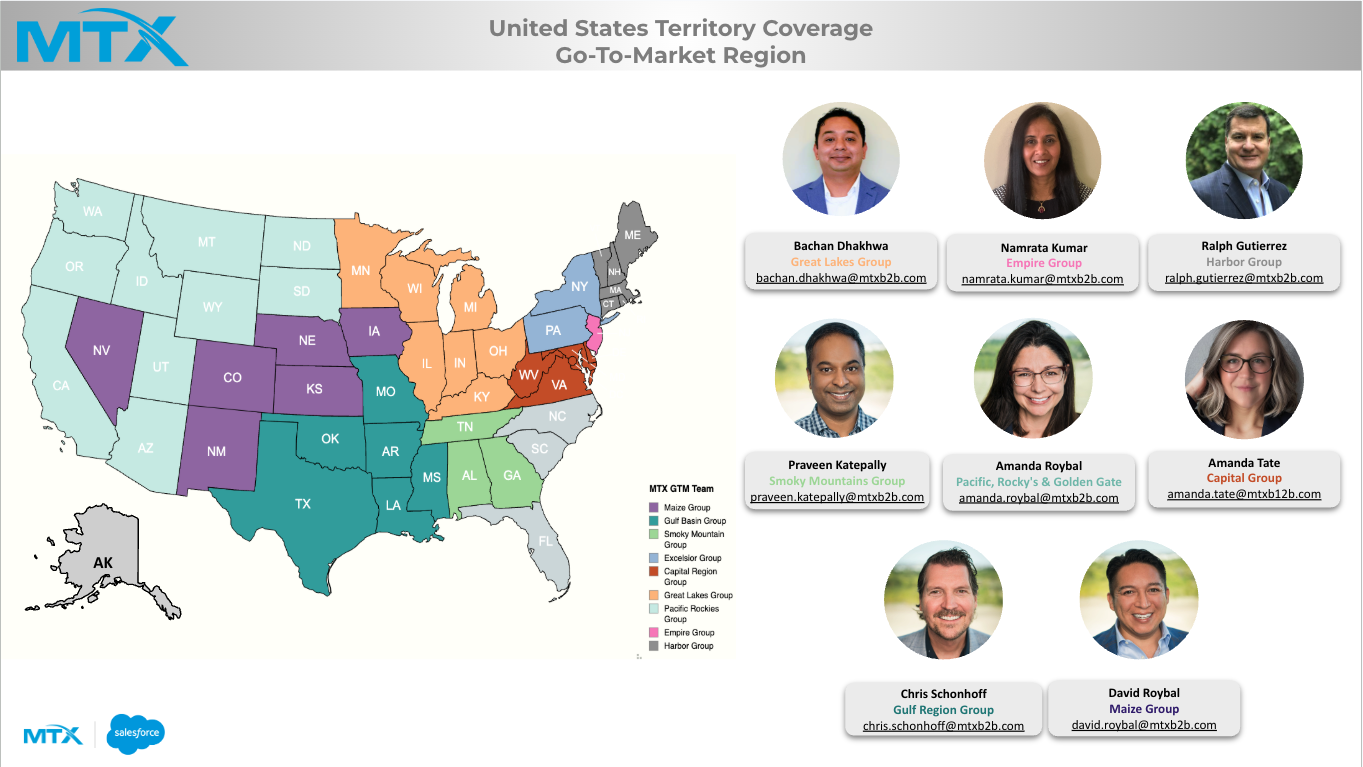 mtx us region go to market executive org chart